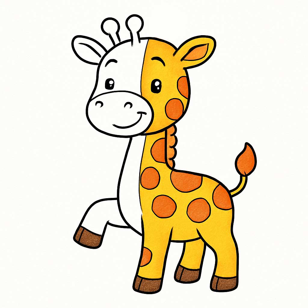Cute Giraffe Coloring Pages Kids Love | Crayon Castle Printables